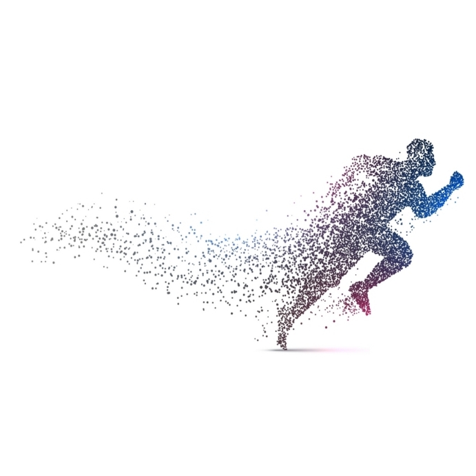 Copy of Background with person running design | PosterMyWall