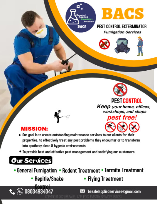 Bacs Pest Control Template | PosterMyWall