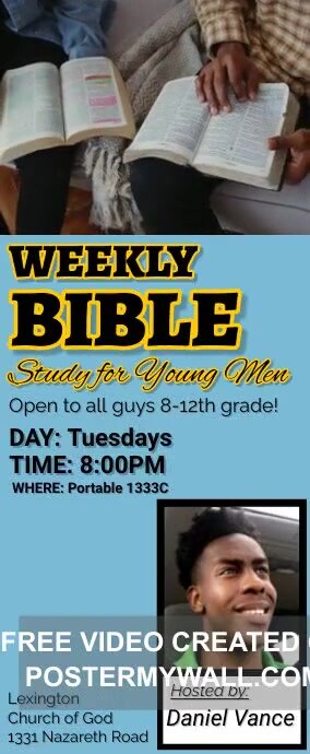 Weekly bible study (3) | PosterMyWall