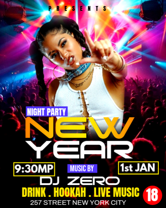 baddies club night party good vibes Template | PosterMyWall