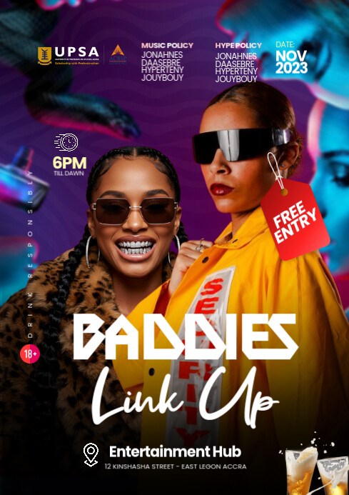 Copy of Baddies Linkup Party | PosterMyWall