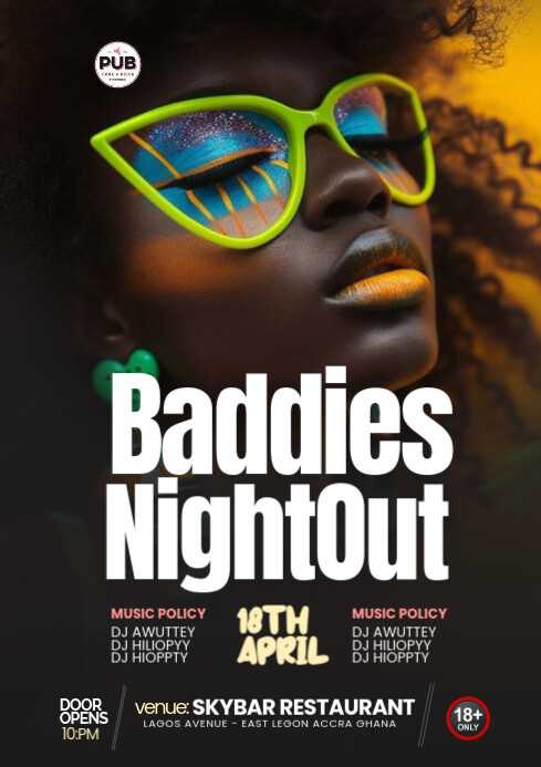 Baddies Night Party Design Template | PosterMyWall
