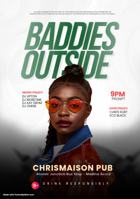 Baddies Outside Party Poster | PosterMyWall