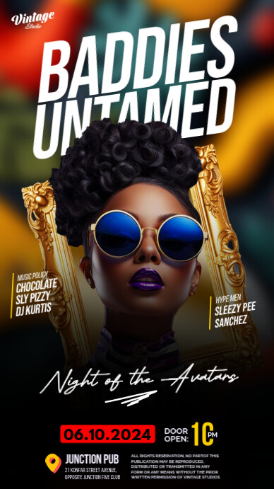 Baddies Party Event Flyer for Instagram Story Template | PosterMyWall