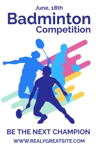 Badminton Poster Template | PosterMyWall