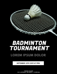Badminton Flyer Design Template | PosterMyWall