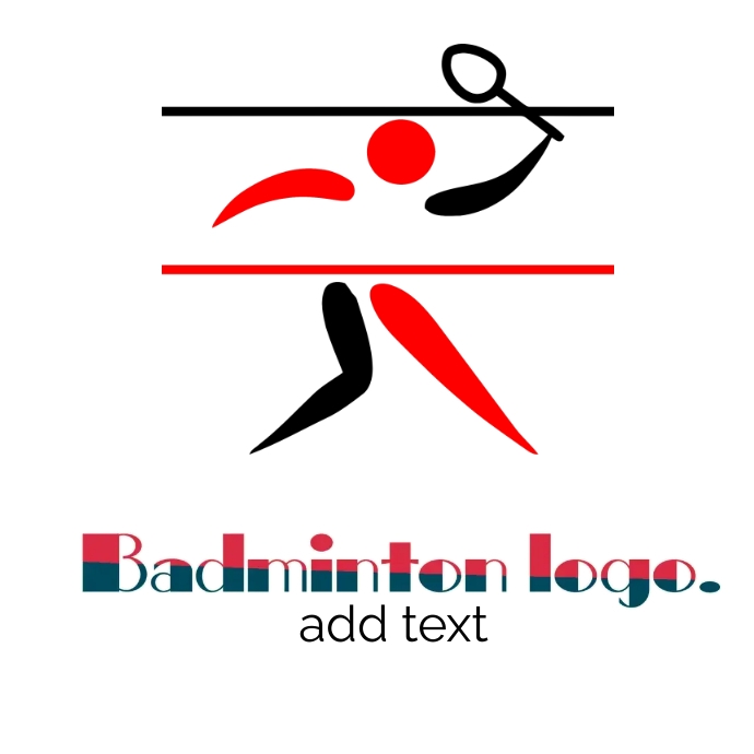 Badminton logo design template. | PosterMyWall
