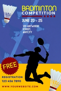 Badminton Poster Template | PosterMyWall