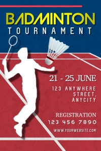 Badminton Poster Template | PosterMyWall