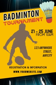 Badminton Poster Template | PosterMyWall