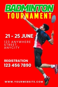 Badminton Poster Template | PosterMyWall