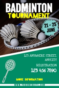 Badminton Poster Template | PosterMyWall