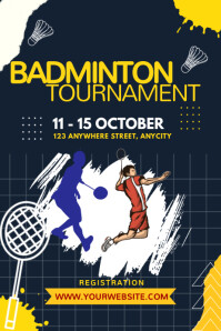 Badminton Poster Template | PosterMyWall