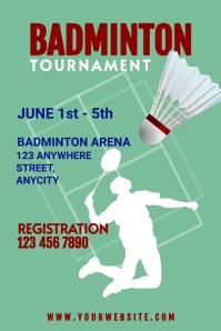 Badminton Poster Template | PosterMyWall