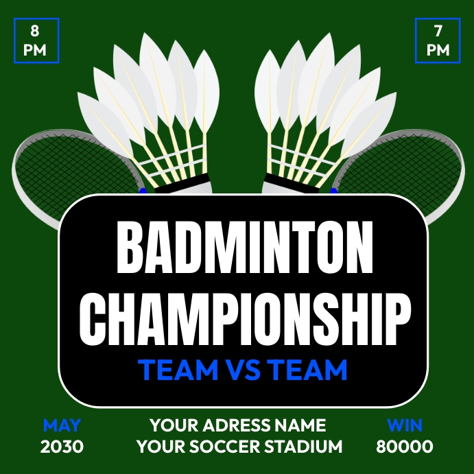 Copy of Badminton poster | PosterMyWall