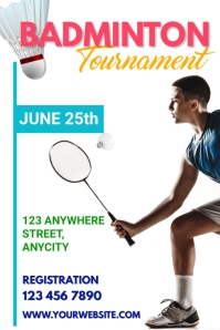 Badminton Poster Template | PosterMyWall