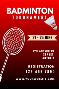 Badminton Poster Template | PosterMyWall