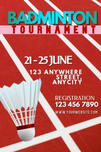 Badminton Poster Template | PosterMyWall