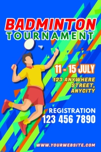 Badminton Poster Template | PosterMyWall