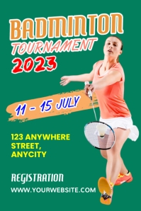 Badminton Poster Template | PosterMyWall