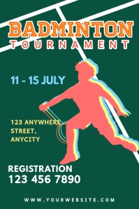 Badminton Poster Template | PosterMyWall