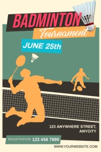 Badminton Tournament Template | PosterMyWall