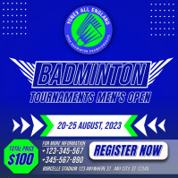 BADMINTON OPEN Template | PosterMyWall