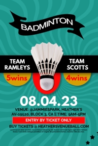 Badminton Poster Template | PosterMyWall