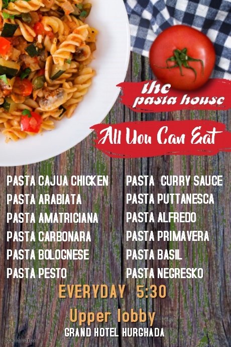 Copy of Pasta Night Flyer Template | PosterMyWall