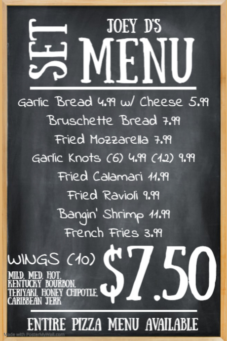 Copy of Set Menu Template | PosterMyWall