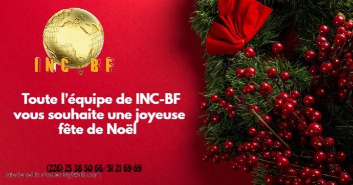 Copie de Red Happy Holidays Facebook Shared Image | PosterMyWall