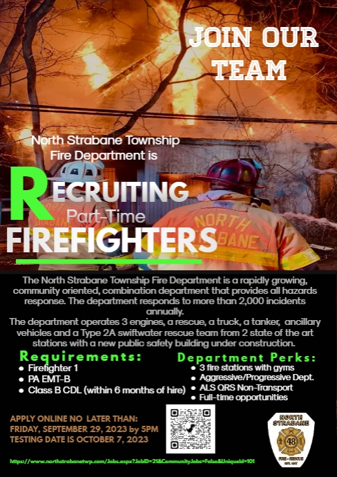 Firefighter Recruitment Flyer | PosterMyWall