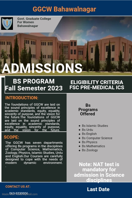 Copy of University Admissions | PosterMyWall
