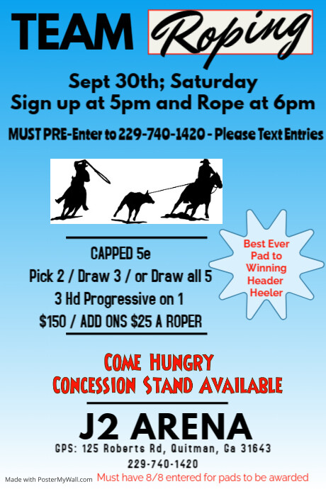 Team Roping _Nov (2) | PosterMyWall