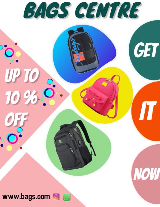 Bag's flyers Template | PosterMyWall