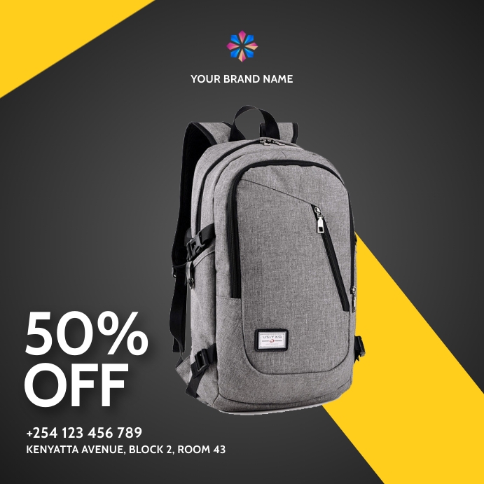 Copy of bag fashion sale template | PosterMyWall