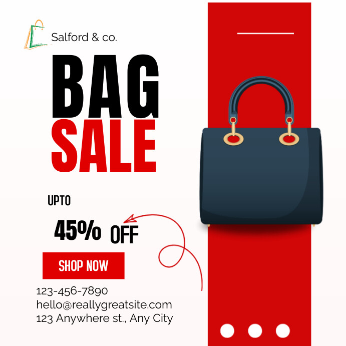 Bag sale post Template | PosterMyWall
