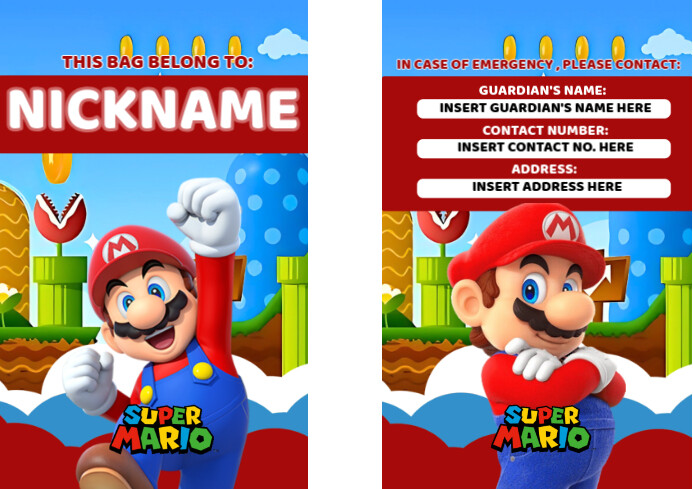 Bag Tag Template | PosterMyWall