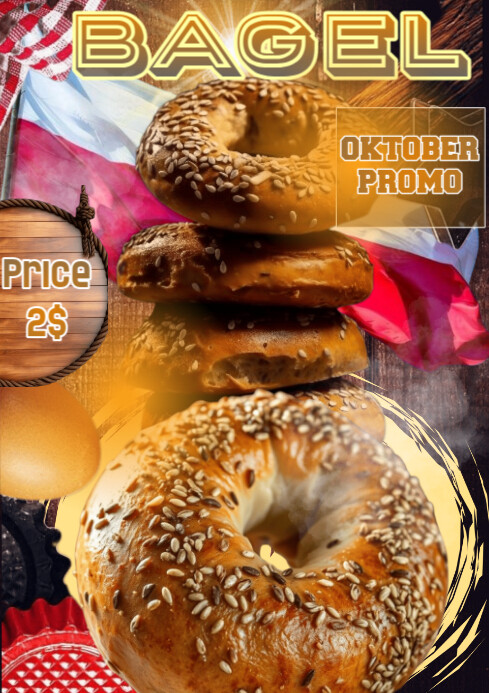 Bagel Poland Traditional Food Template | PosterMyWall