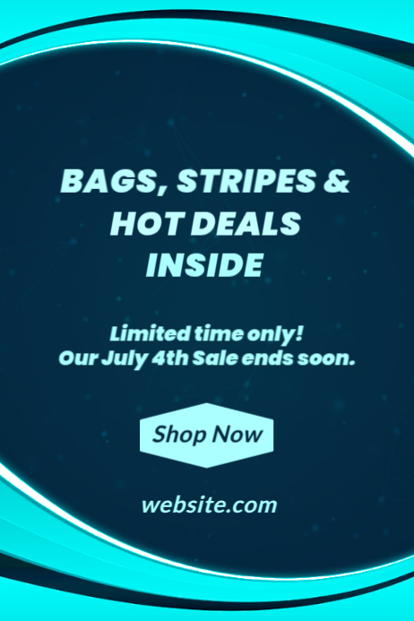Bags, Stripes and Hot deals inside Template | PosterMyWall
