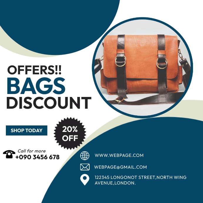 Copy of BAGS DISCOUNT | PosterMyWall