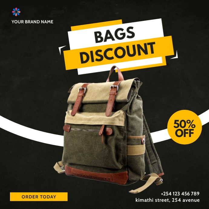Copy of bags fashion sale template | PosterMyWall