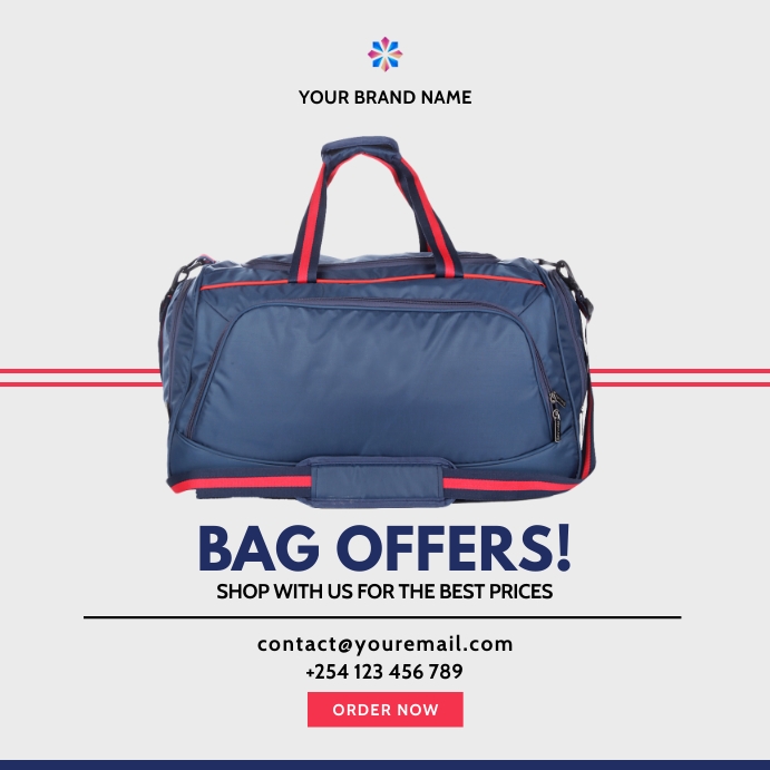 Copy of bags fashion sale template | PosterMyWall