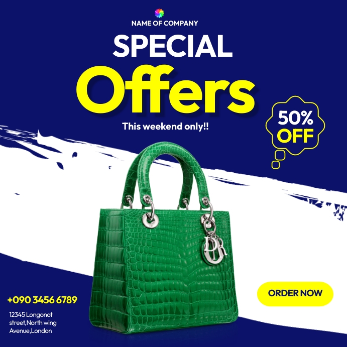 BAGS OFFER FLYER Template | PosterMyWall