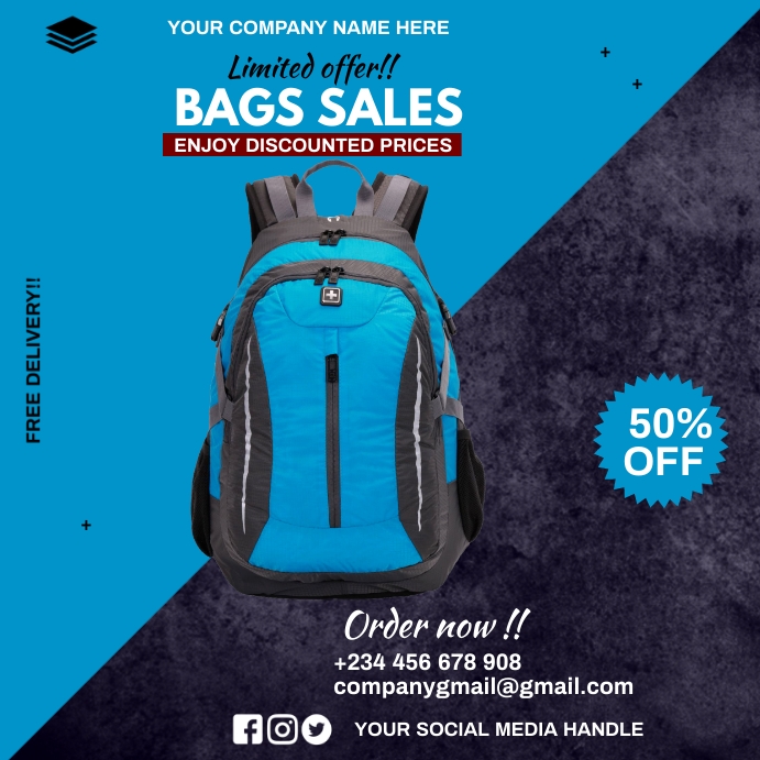 bags sale Template | PosterMyWall