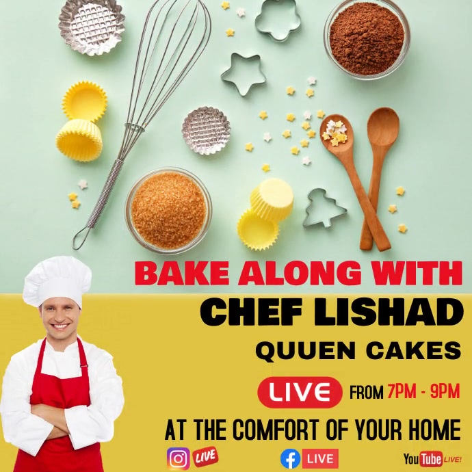 BAKE ALONG WITH POSTER TEMPLATE | PosterMyWall