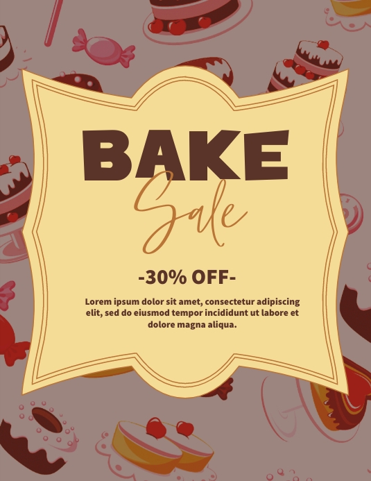 Bake Sale Ads Template | PosterMyWall