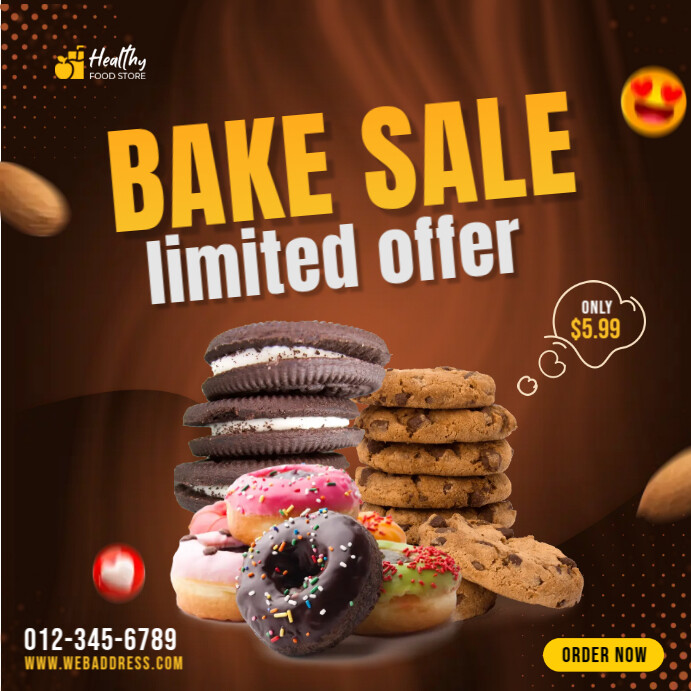 Bake Sale Ads Template | PosterMyWall