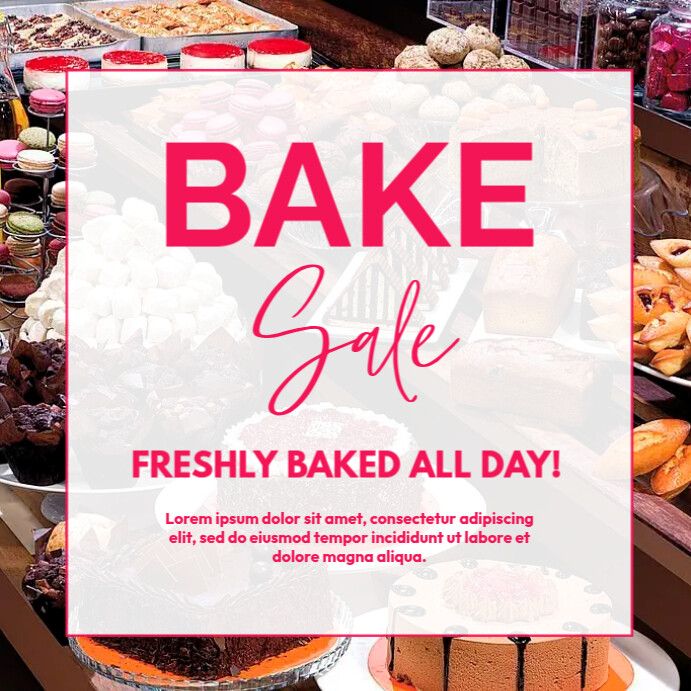 Plantilla de Bake Sale Ads | PosterMyWall