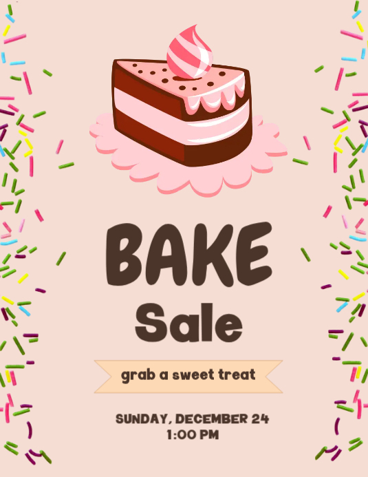 Bake Sale Ads Template | PosterMyWall
